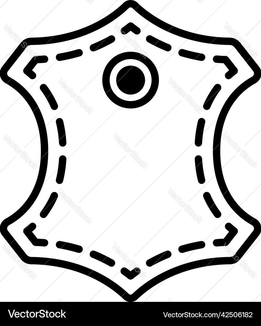 Leather sign icon Royalty Free Vector Image - VectorStock