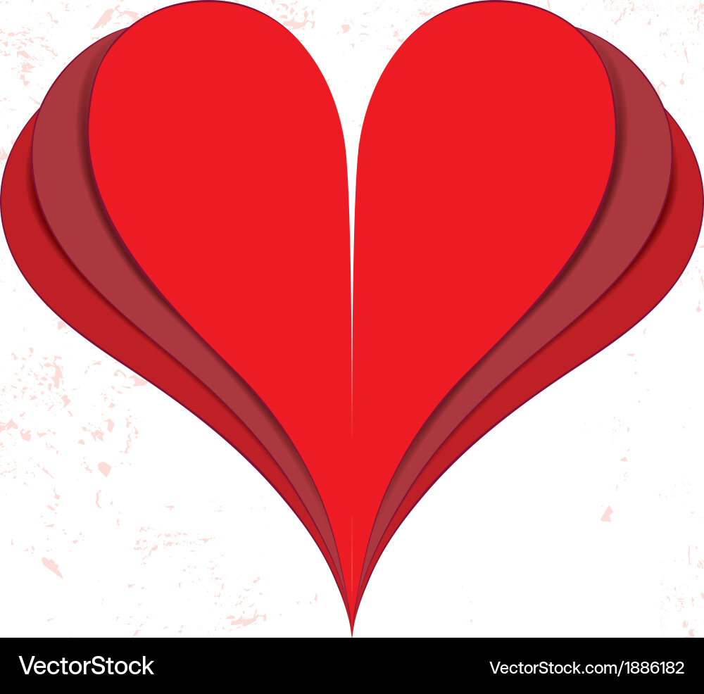 Love heart Royalty Free Vector Image - VectorStock