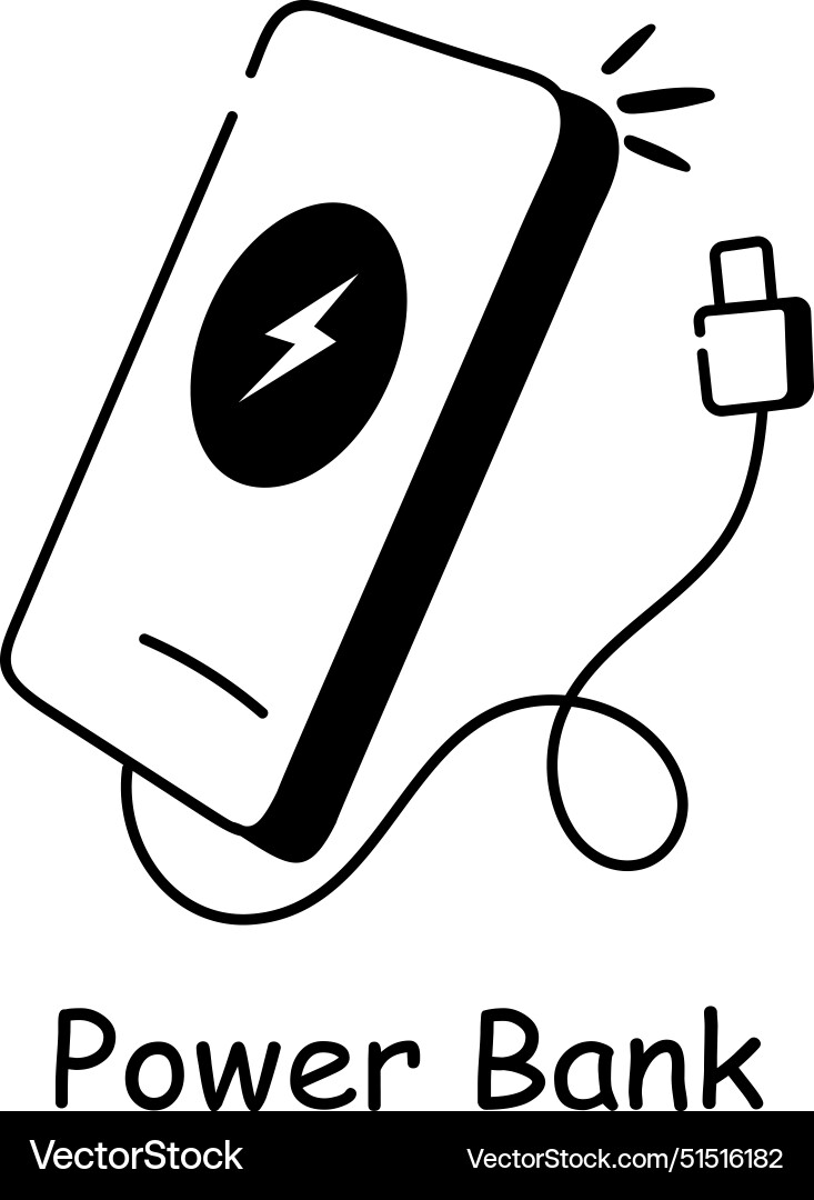 Power bank Royalty Free Vector Image - VectorStock