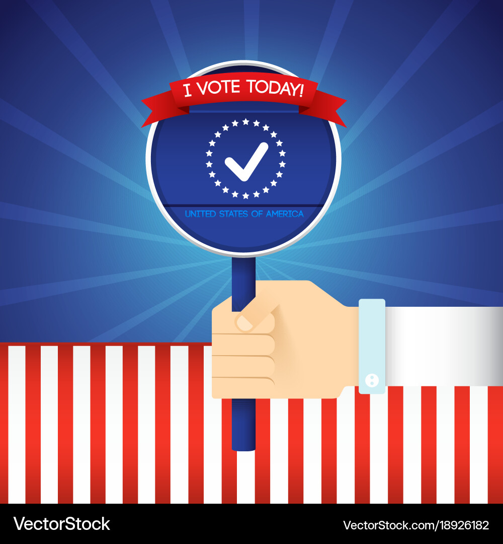 Usa presidential election poster Royalty Free Vector Image