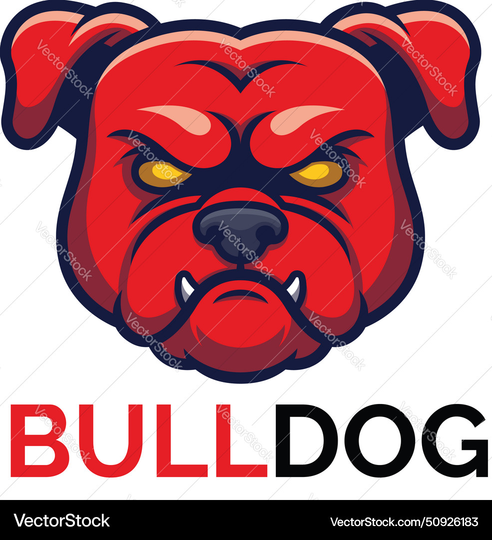 Angry dog logo Royalty Free Vector Image - VectorStock