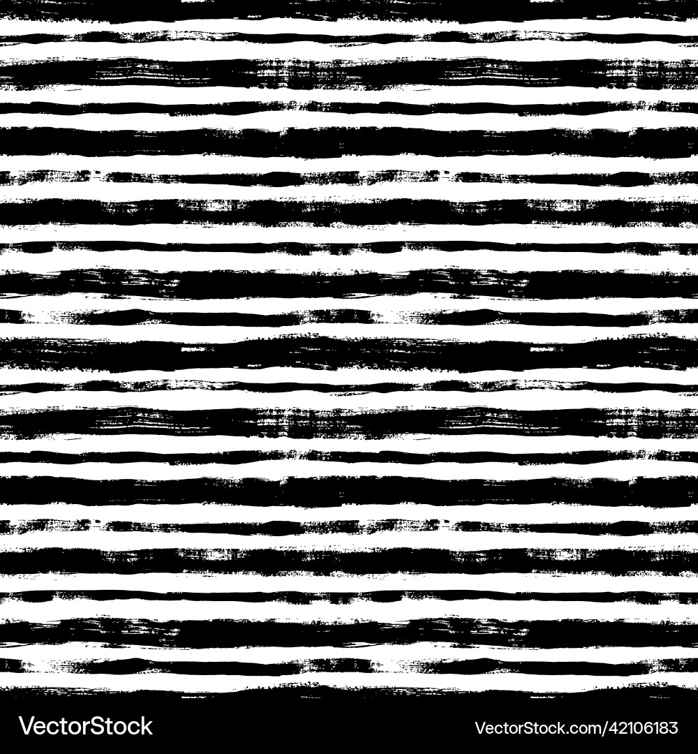 Bold horizontal line brush stroke seamless pattern