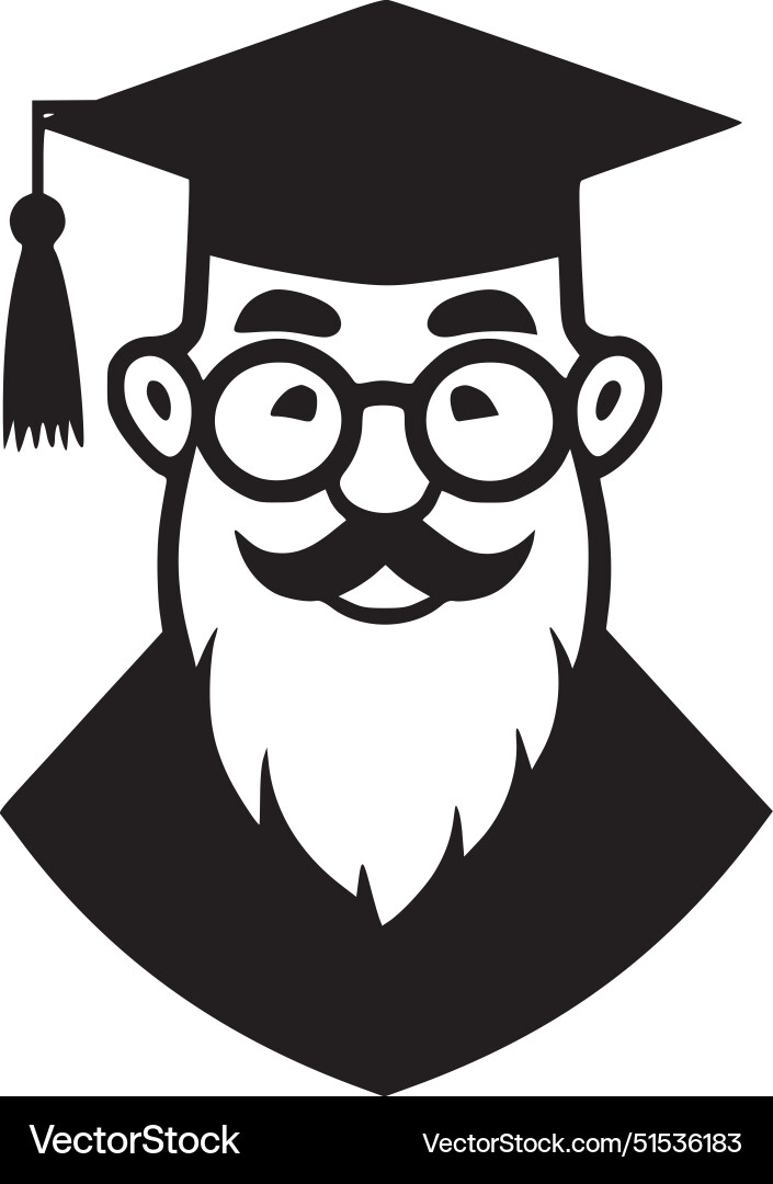 Grad - black and white isolated icon Royalty Free Vector