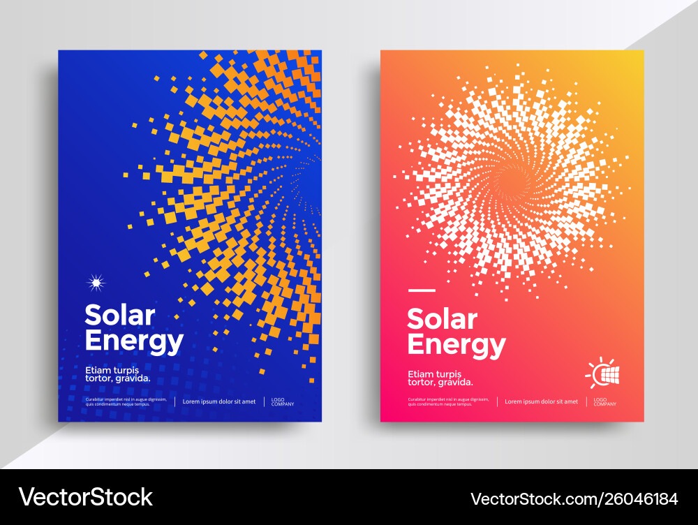 Eco energy cover design Royalty Free Vector Image