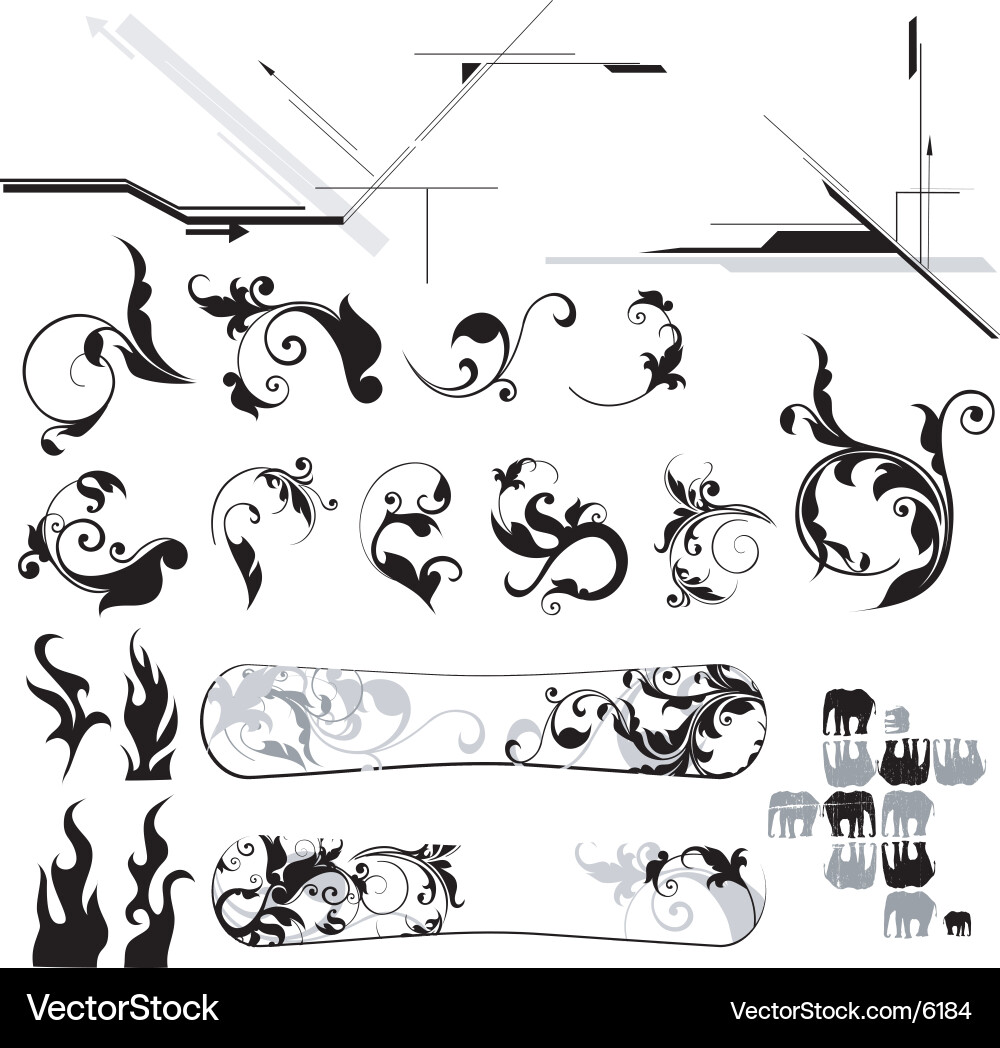 Graphic design elements Royalty Free Vector Image