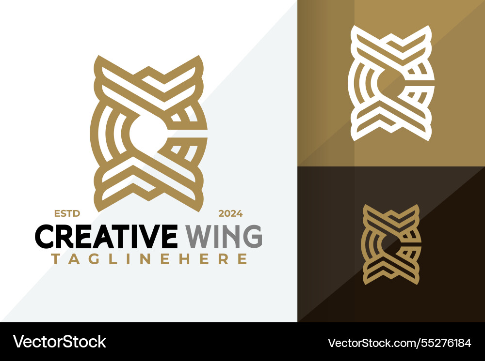 Letter c wing logo icon design Royalty Free Vector Image