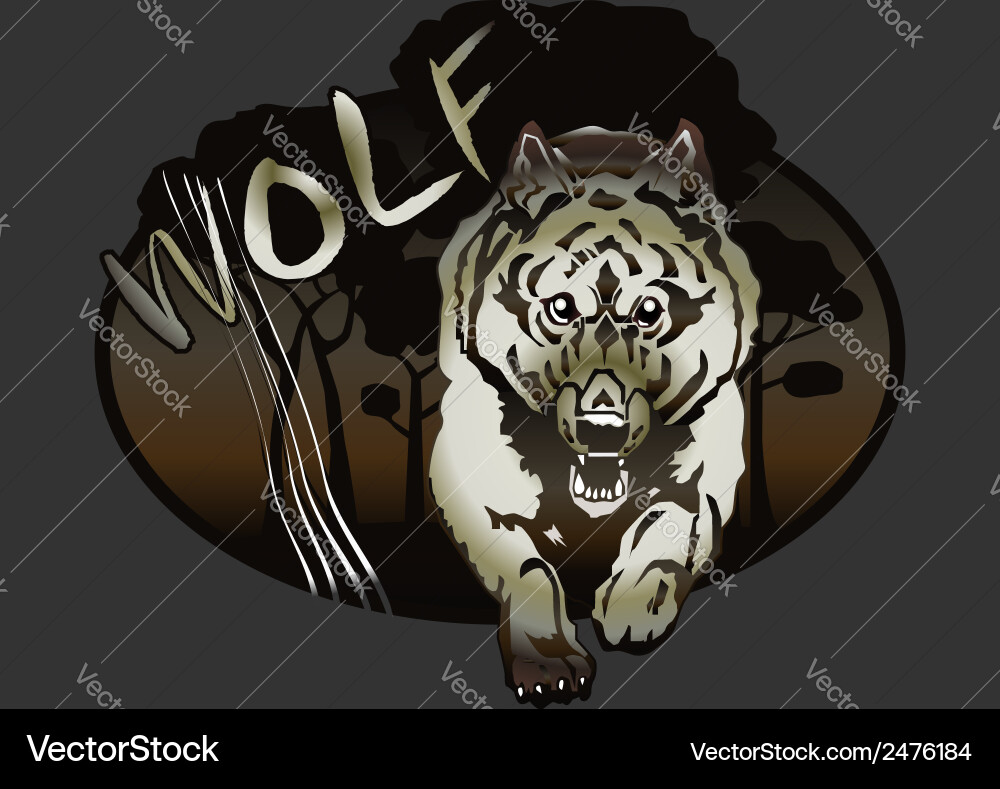 Wolf Royalty Free Vector Image - VectorStock