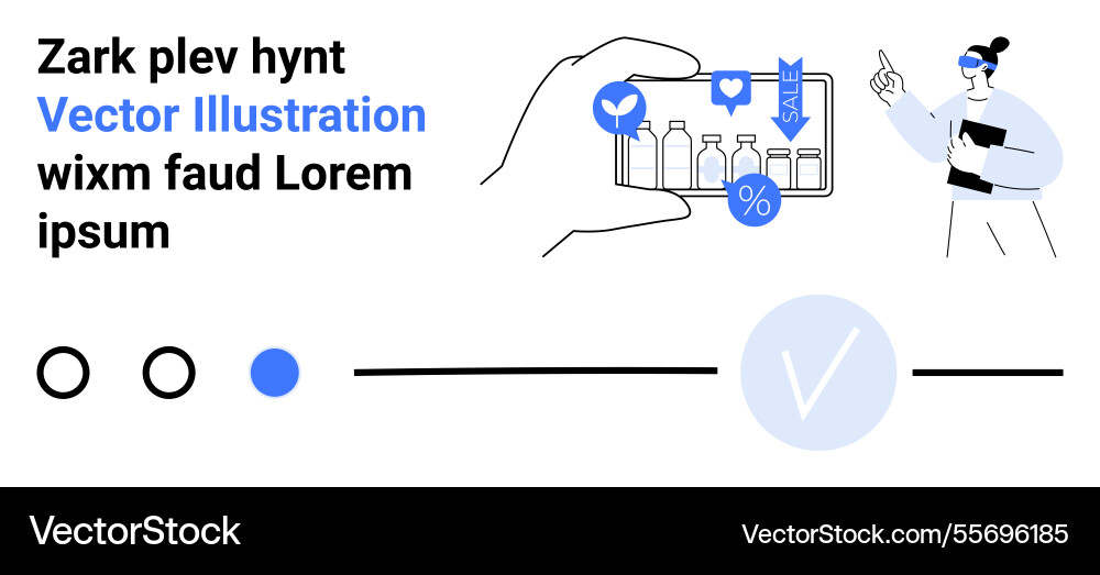 Digital product analysis with augmented reality Vector Image