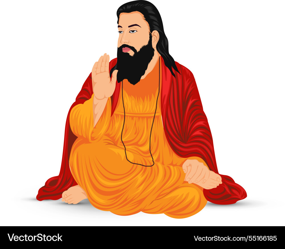 Guru ravidas art Royalty Free Vector Image - VectorStock