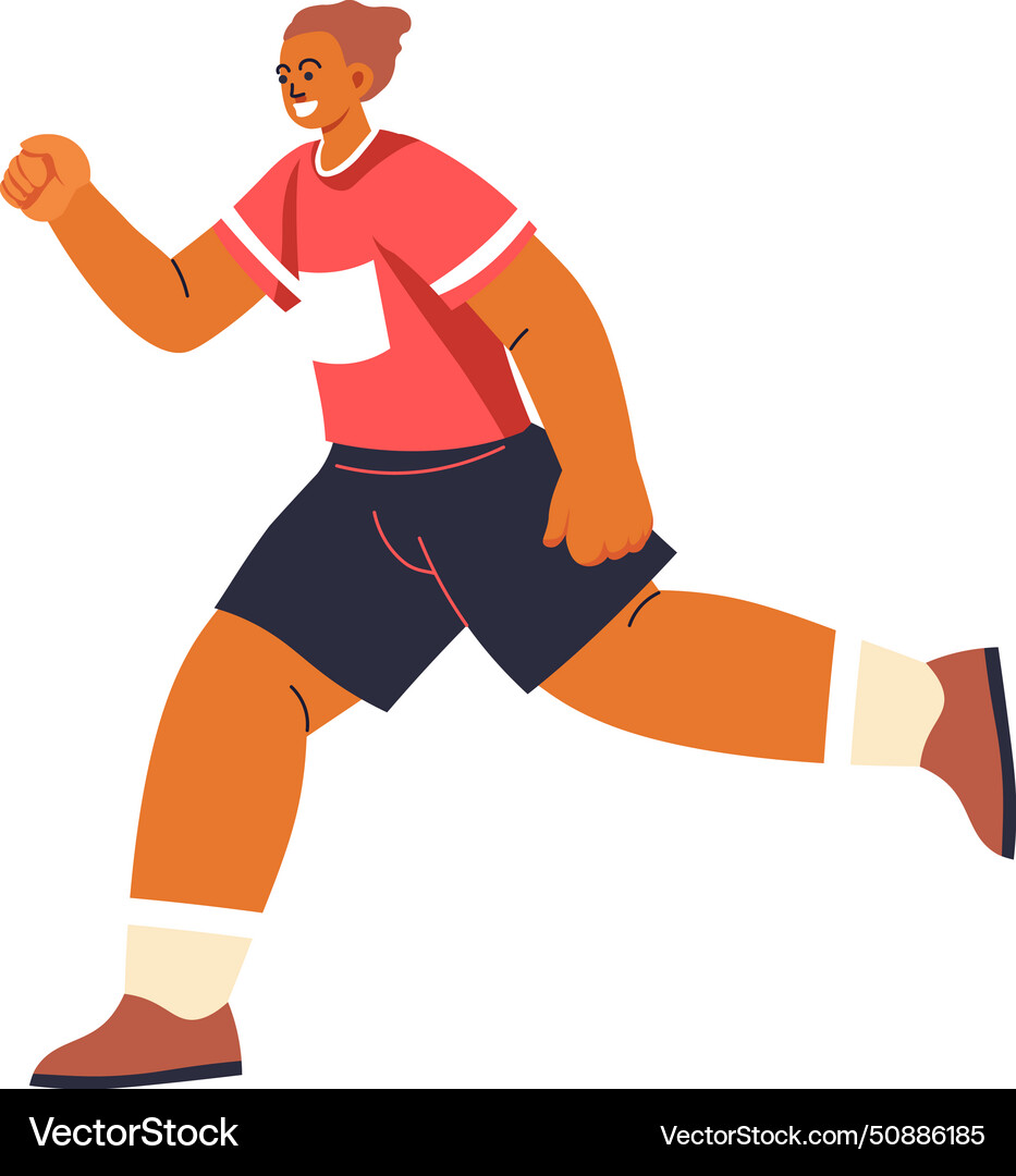 Jogging man fitness Royalty Free Vector Image - VectorStock