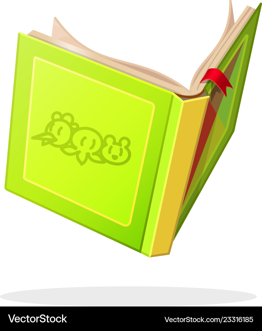 Open book fairytale story Royalty Free Vector Image