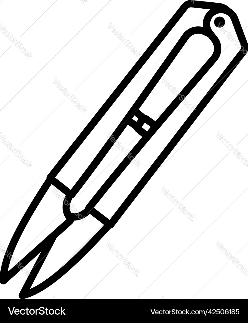 Seam ripper icon Royalty Free Vector Image - VectorStock