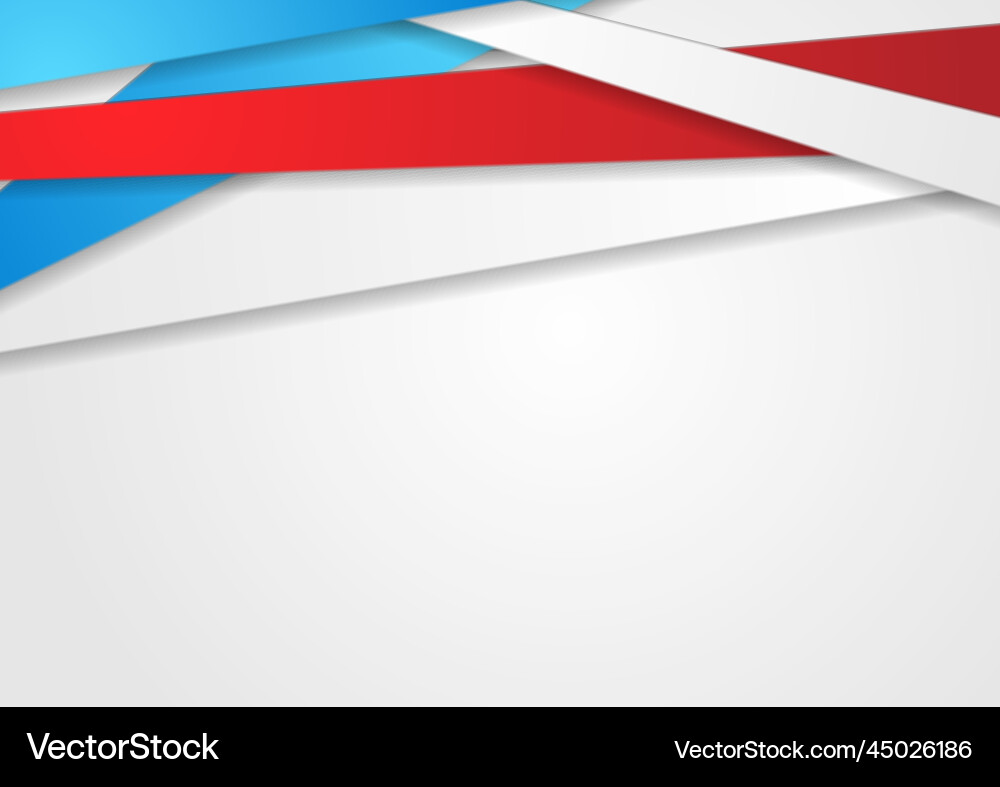 Red and blue stripes abstract corporate background