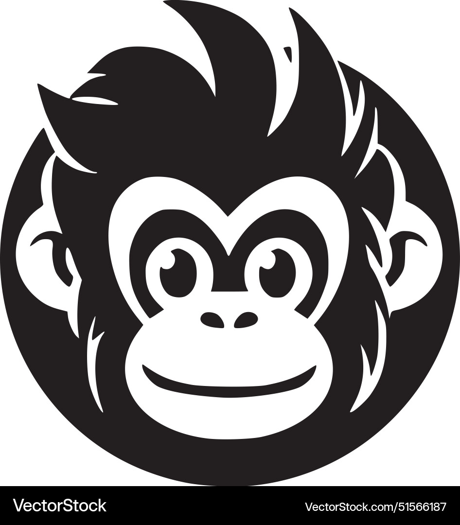Monkey - high quality logo ideal for t-shirt Vector Image