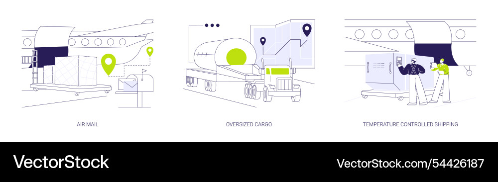 Shipping company services abstract concept Vector Image