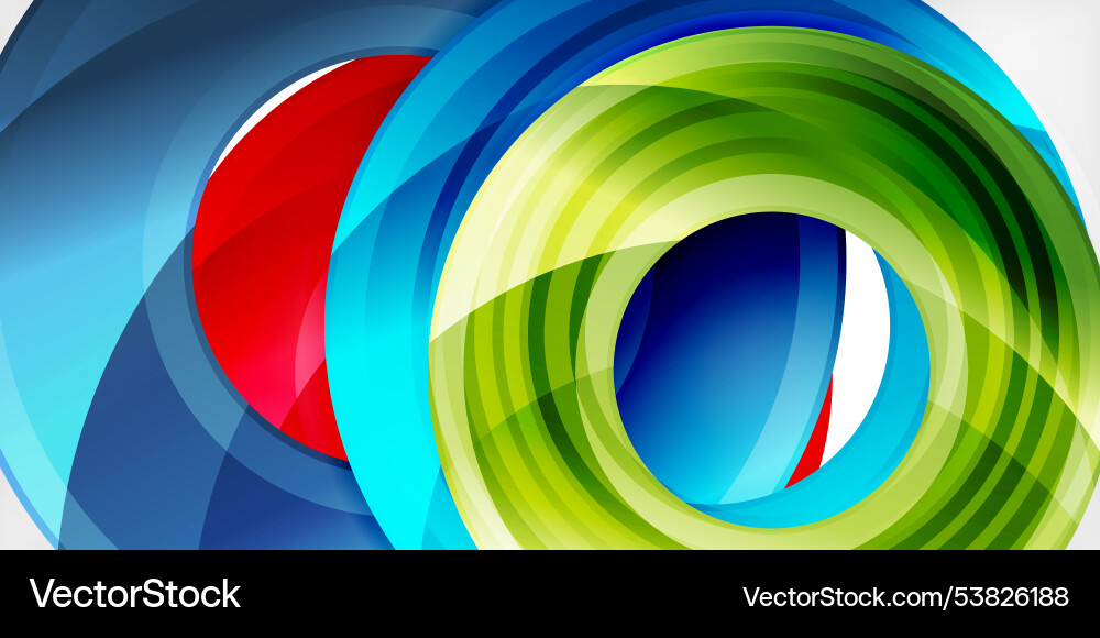 Circles round elements ring shapes premium Vector Image