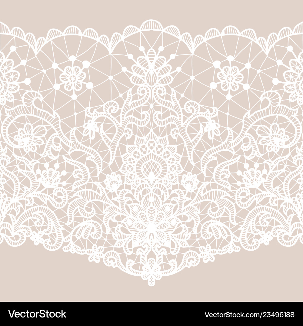 Seamless white lace Royalty Free Vector Image - VectorStock