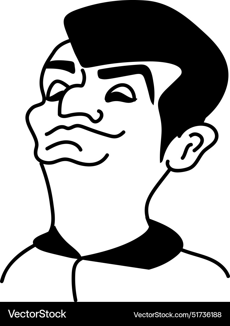 Ugly guy Royalty Free Vector Image - VectorStock