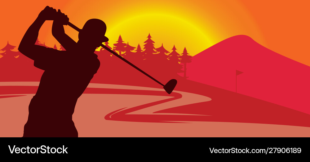 Golf background Royalty Free Vector Image - VectorStock