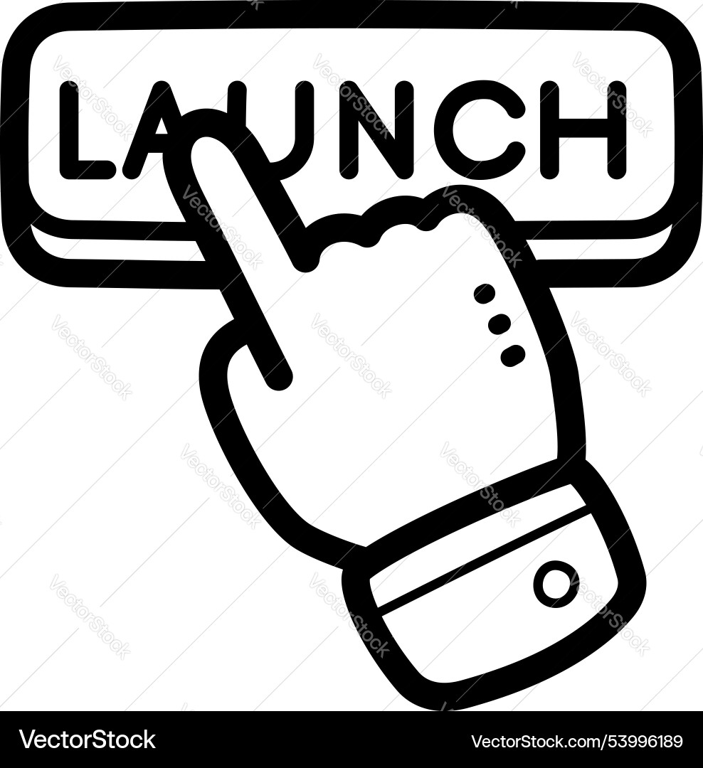 Startup Product Launch Icon Royalty Free Vector Image
