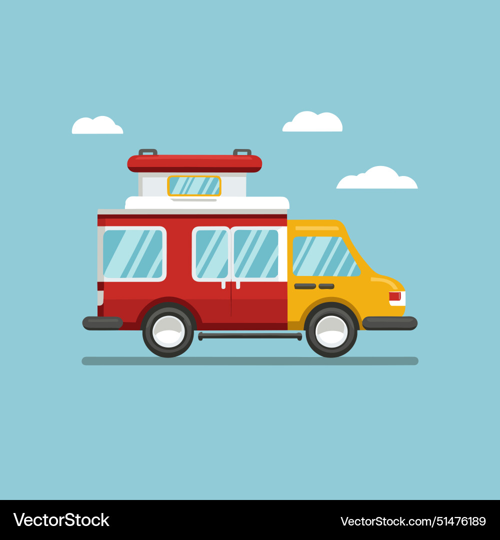 Vehicle flat style Royalty Free Vector Image - VectorStock