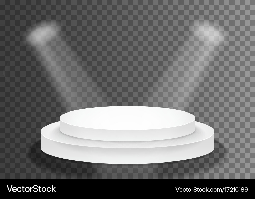 Victory platform template 3d realistic winner Vector Image