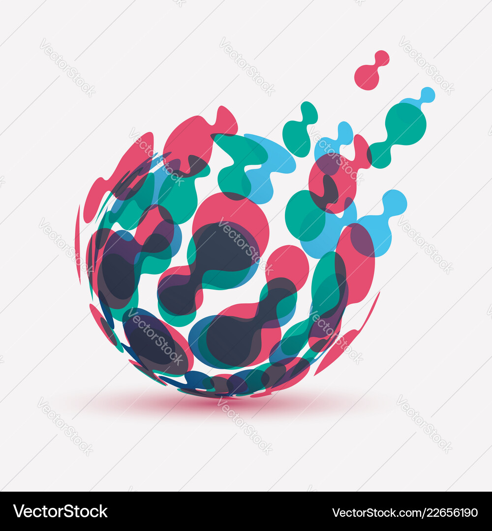 Abstract globe symbol isolated icon internet Vector Image