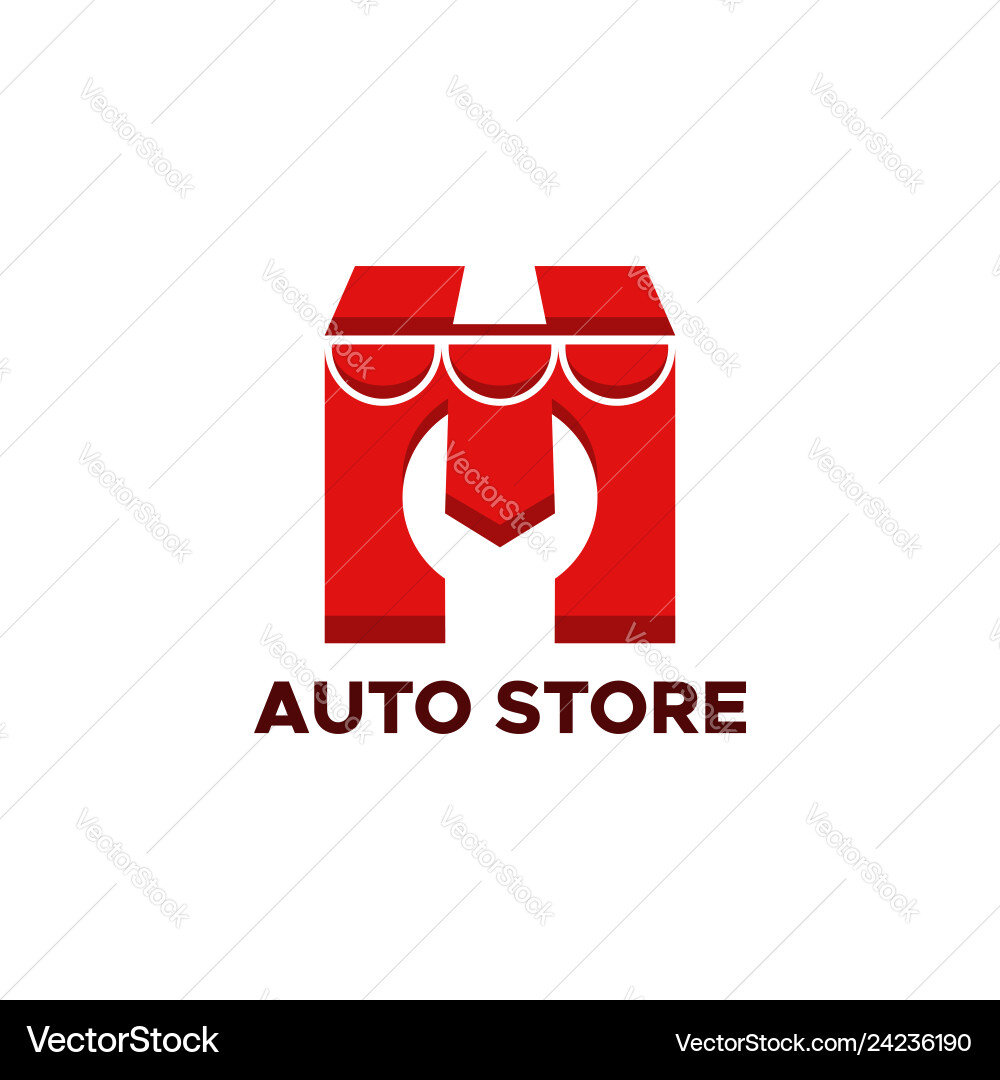 Auto store logo Royalty Free Vector Image - VectorStock