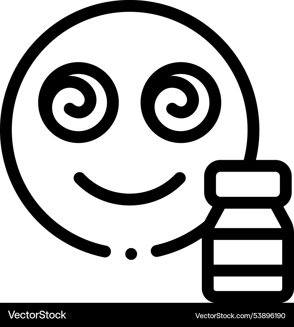 Halo icon thin linear style design isolated Vector Image