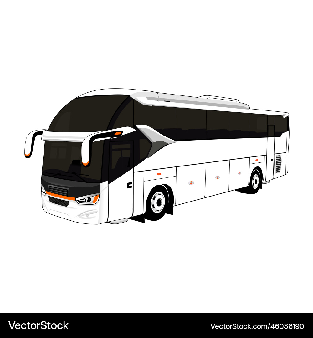 Indonesian intercity bus Royalty Free Vector Image
