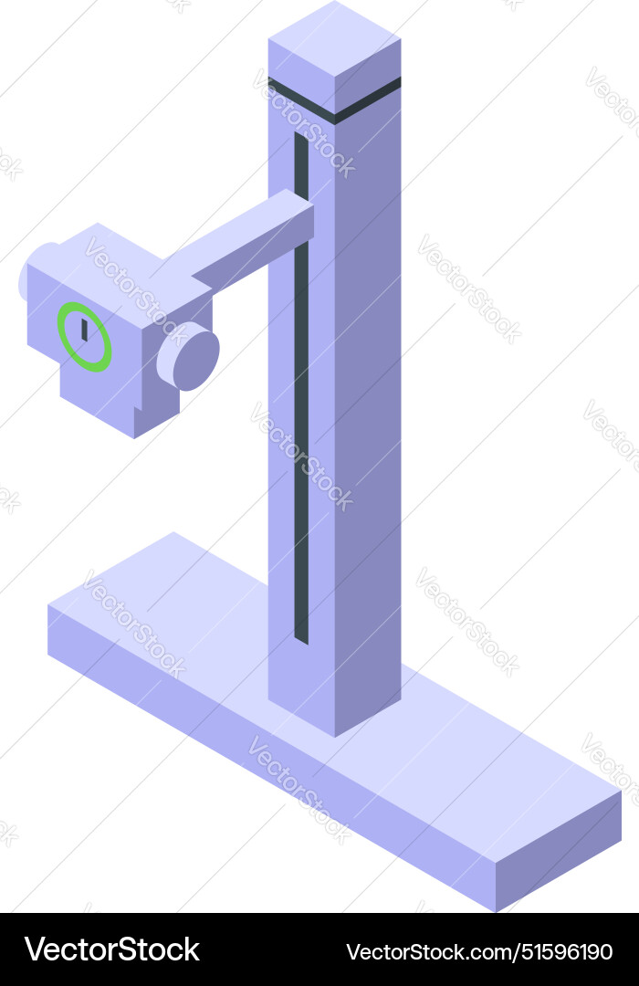 Modern digital x ray machine standing in medical Vector Image