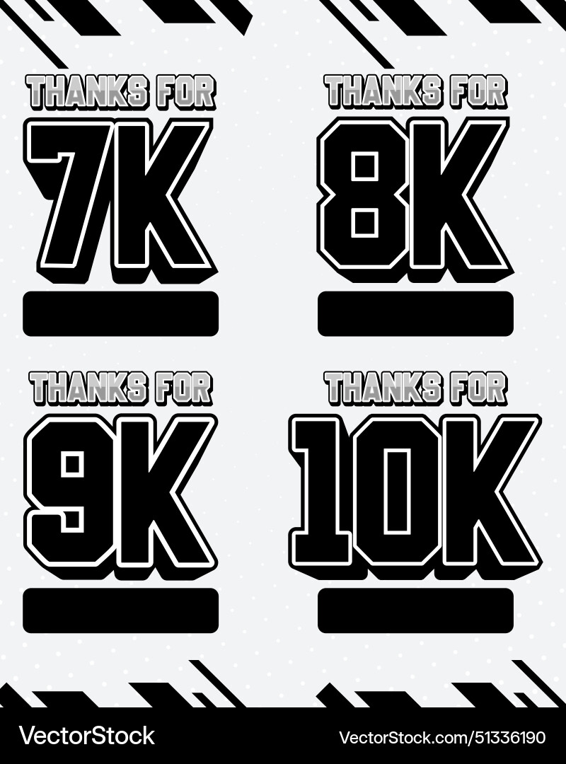 Thanks for followers Royalty Free Vector Image