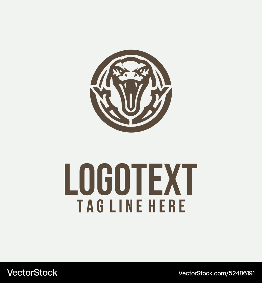 Viper snake logo Royalty Free Vector Image - VectorStock