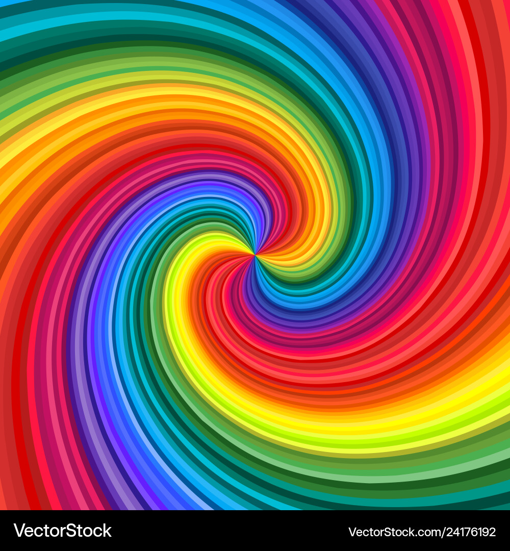 The Rainbow Swirls Vector Rainbow Swirls Royalty Free Vector Image