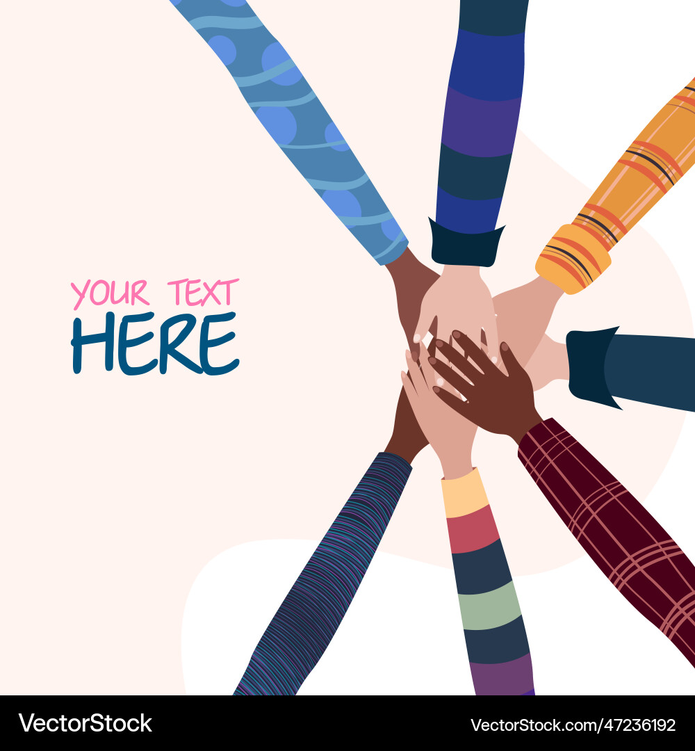 Concept of unity and teamwork Royalty Free Vector Image