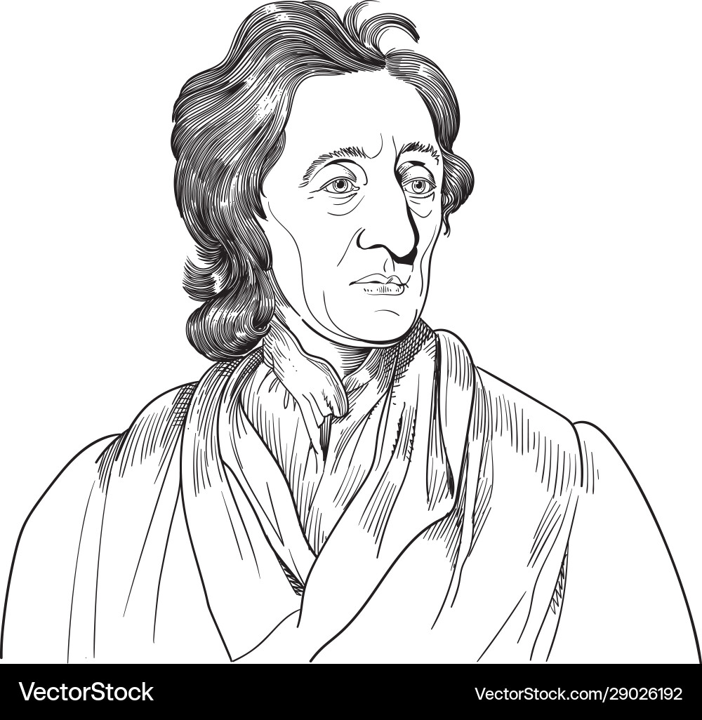 John locke Royalty Free Vector Image - VectorStock