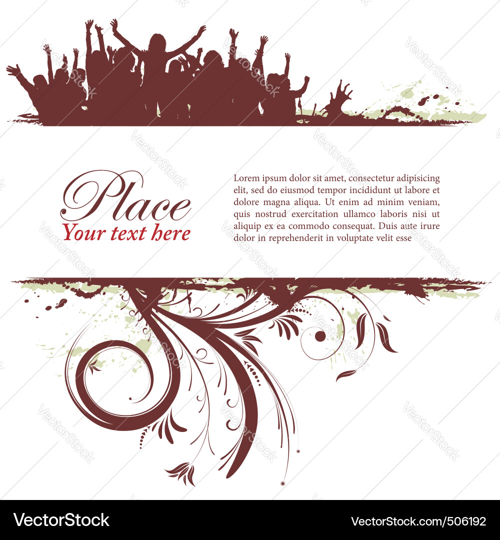 Party frame Royalty Free Vector Image - VectorStock
