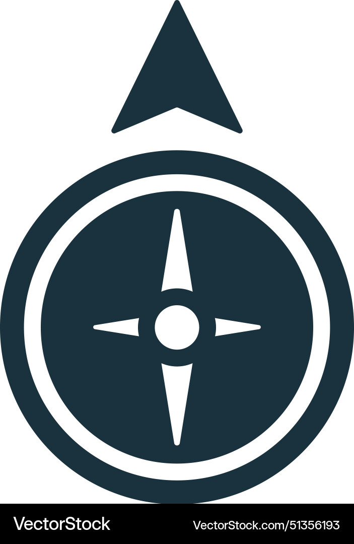 Navigation icon monochrome simple user behavior Vector Image