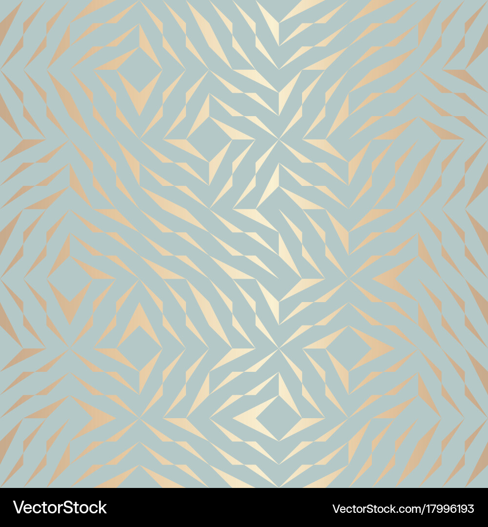 Seamless geometric golden element pattern Vector Image