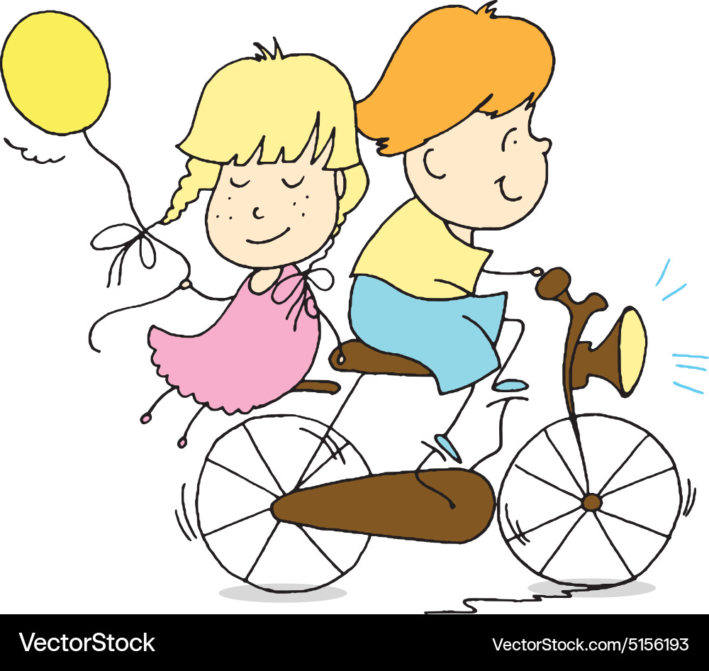 Young couple spends time together Royalty Free Vector Image