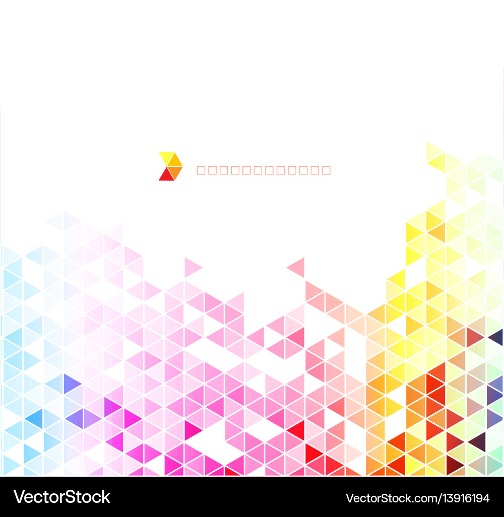 Abstract colorful triangles background Royalty Free Vector