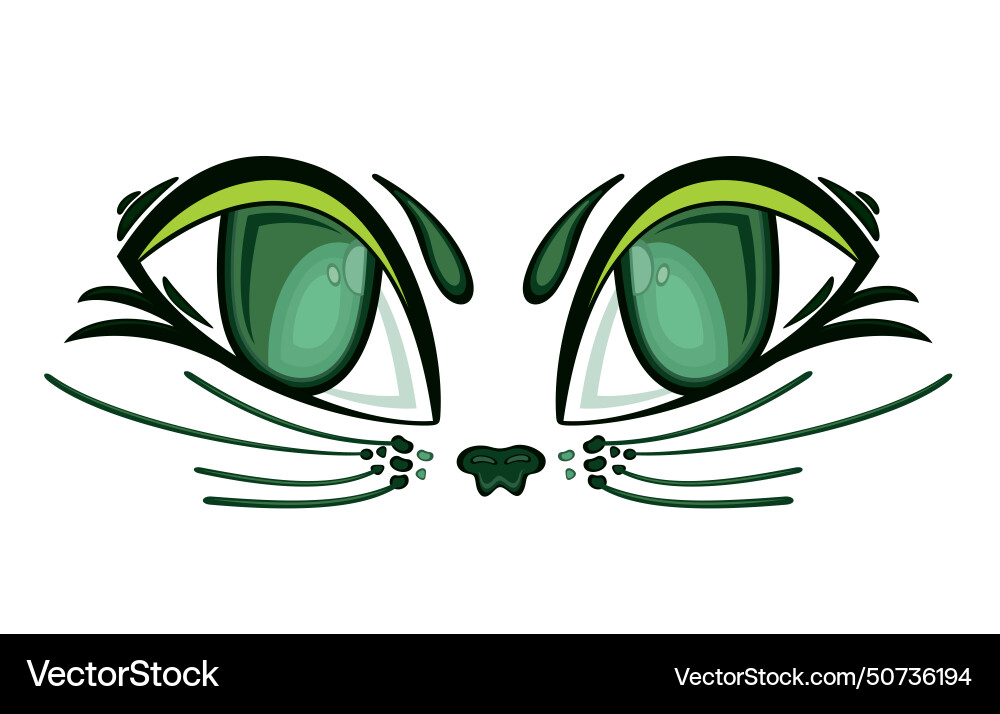 Cat eye Royalty Free Vector Image - VectorStock