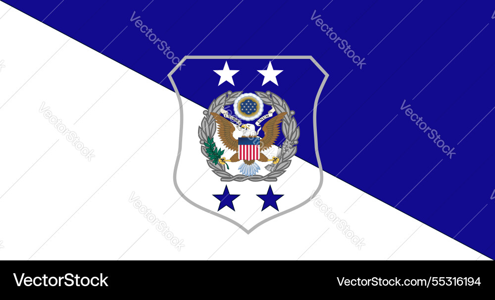 Chief master sergeant of the air force flag Vector Image