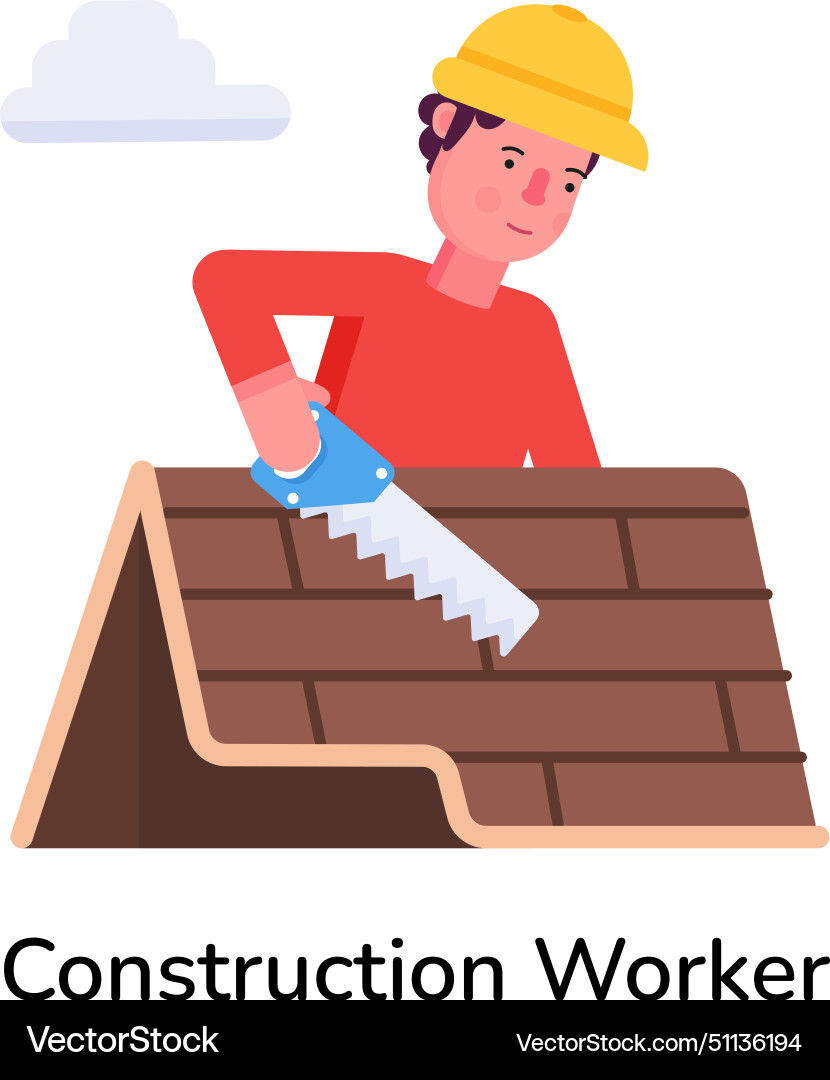 Construction worker Royalty Free Vector Image - VectorStock