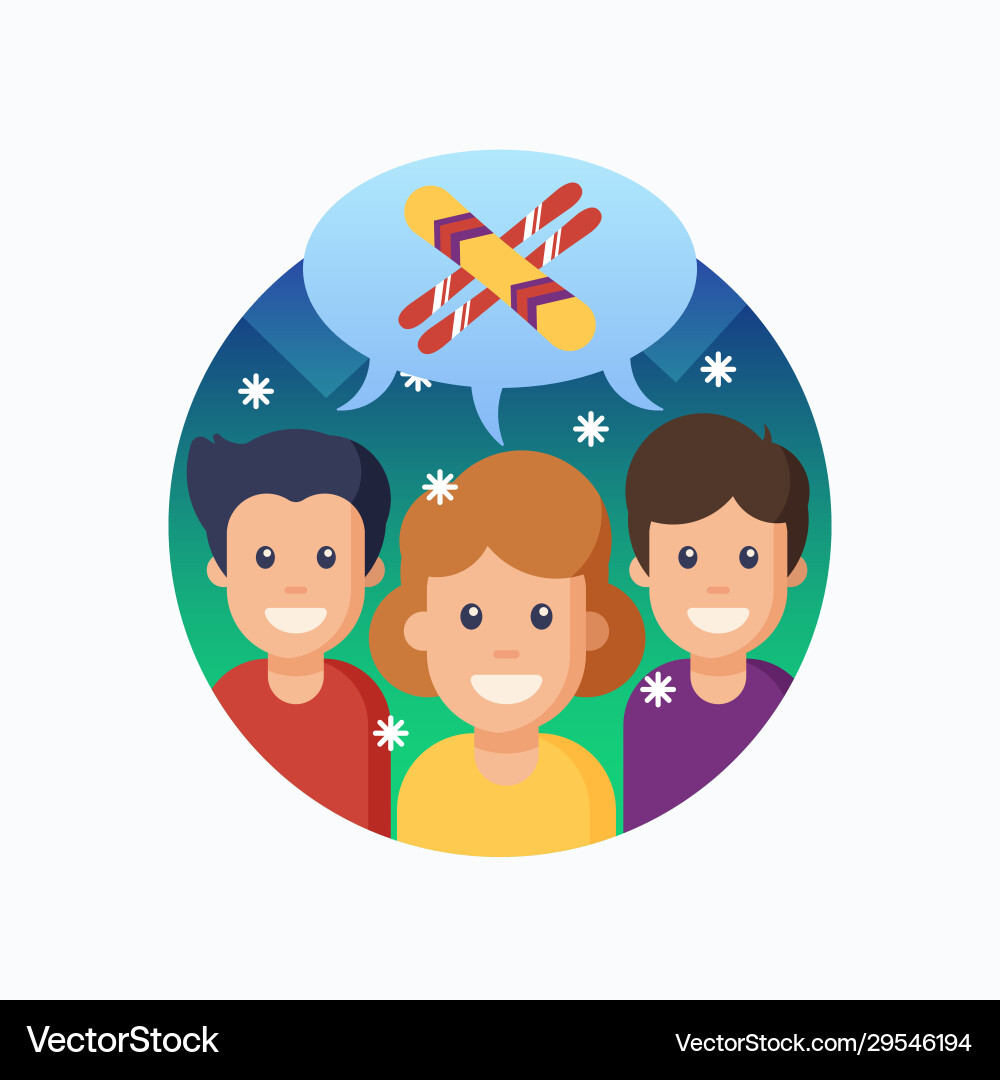 Smiling faces like minded people thinking Vector Image