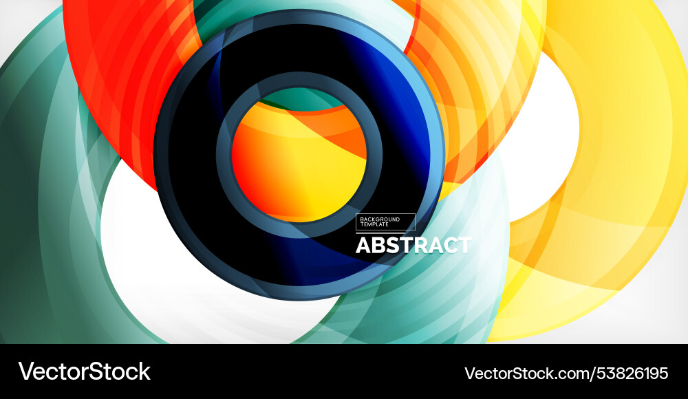 Circles round elements ring shapes premium Vector Image