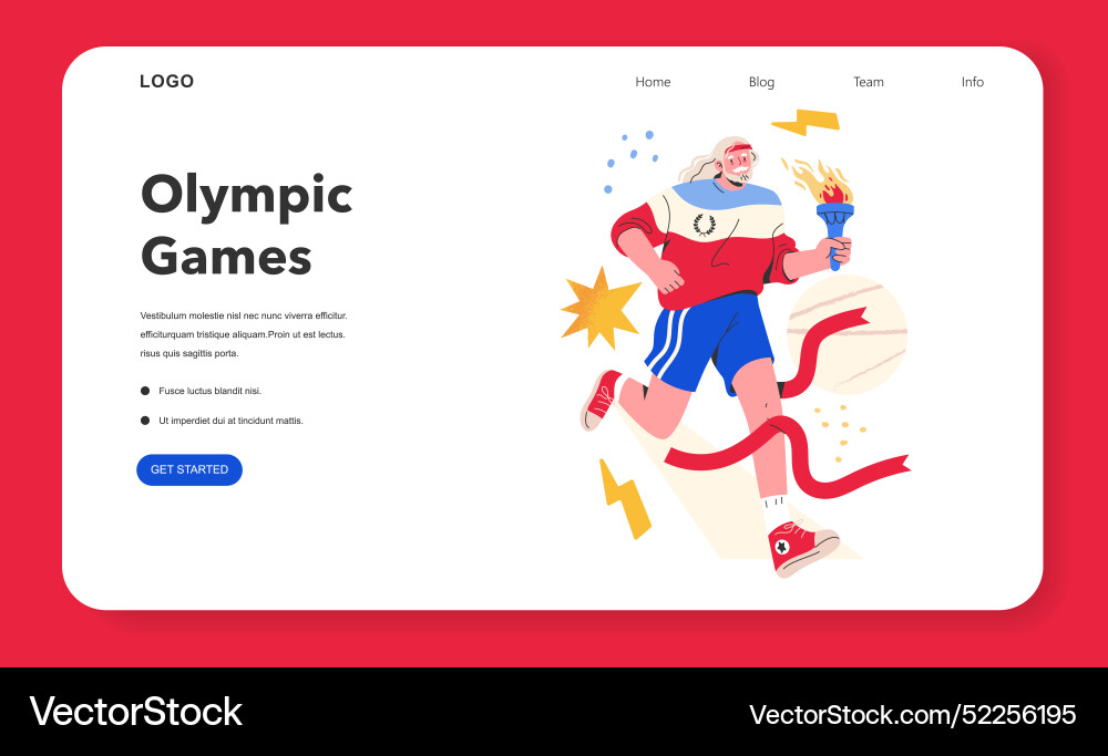 Olympic games flat Royalty Free Vector Image - VectorStock