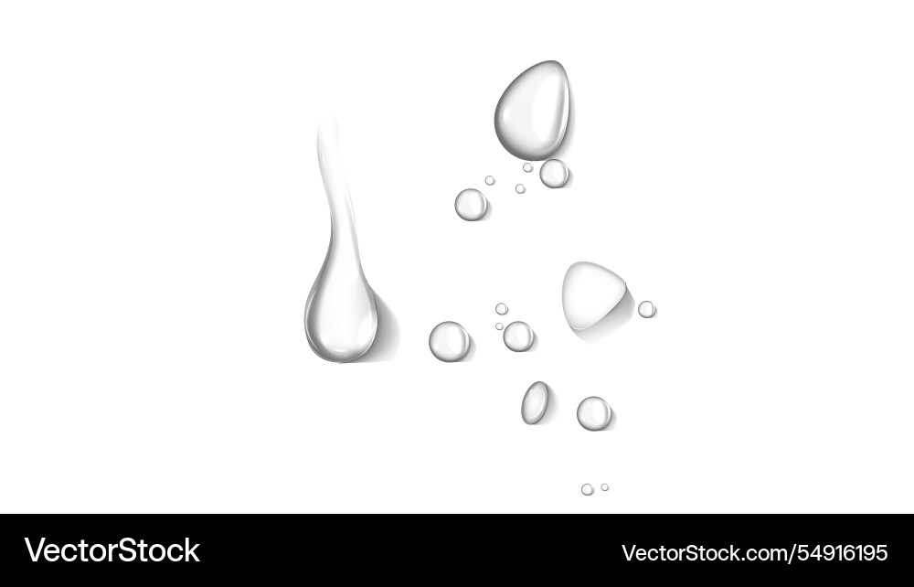 Realistic water drop and condensation Royalty Free Vector