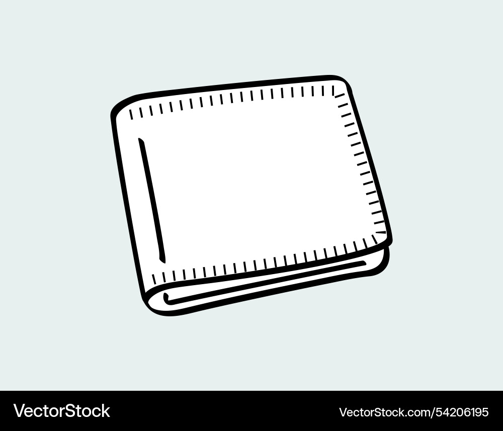 Single wallet icon minimalist design Royalty Free Vector