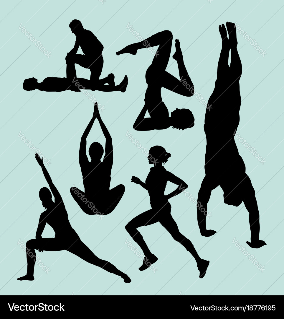 Sporttraining Clipart One Single Line Drawing Of Young Happy Man